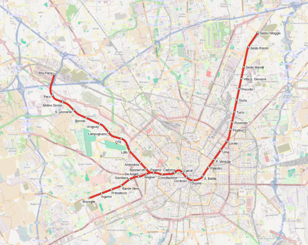 Mappa della Metro di Milano Pronta da Stampare!